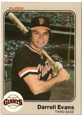 1983 Fleer Baseball Card #258 - Darrell Evans - San Francisco Giants | eBay