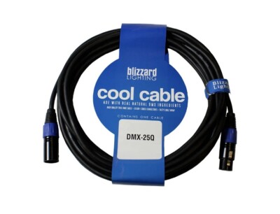 Blizzard Lighting DMX-25Q "Cool Cable" 25' 3-Pin XLR 22 Gauge DMX cable ...