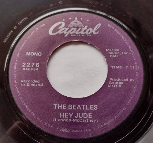 USA!!! THE BEATLES Hey Jude / Revolution 1978 PURPLE 45 | eBay