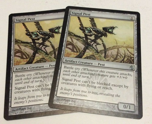 Lot of 2 MTG Signal Pest 1993-2011 Magic The Gathering Game Trading ...