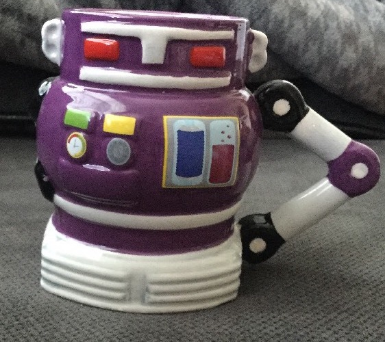 Novelty Robot Mug - Coffee Tea Cup Retro Geek Funky Boxed Gift Ceramic ...