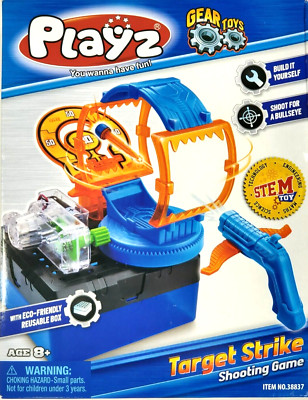 Playz 38837 Target Strike Shooting Game STEM TOY DIY GEAR TOYS for Ages ...