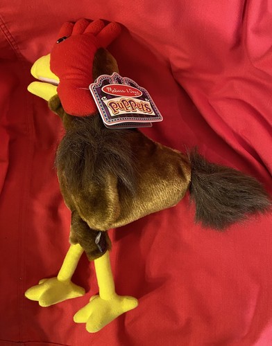 New With Tags Melissa & Doug "Picket the Rooster" Hand Puppet 17" Soft ...