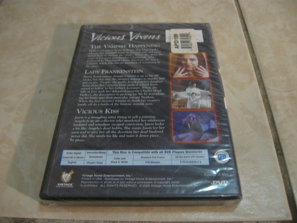 2005 VINTAGE HOME ENTERTAINMENT VICIOUS VIXENS 3 FILM DVD MINT SEALED 1930s FILM | eBay