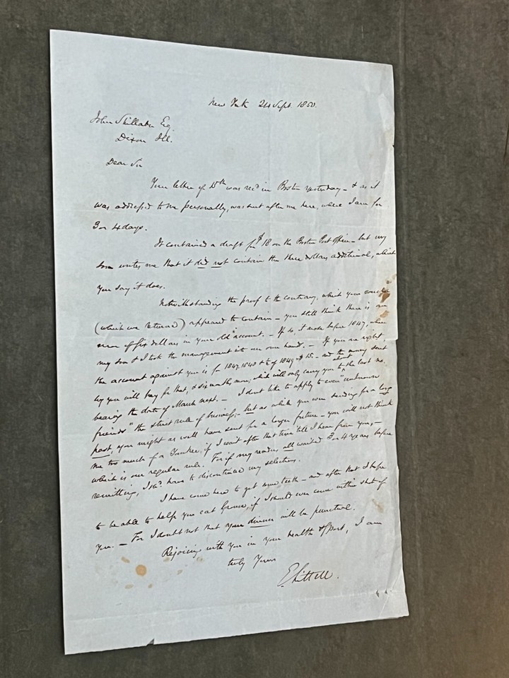 BIG LOT x45 SHILLABER LETTERS 1800s DIXON / CHICAGO IL ! ANTIQUE ...