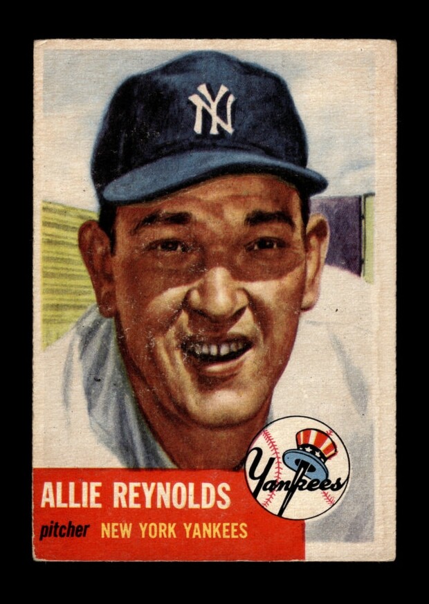 1953 Topps Set-Break #141 Allie Reynolds VG-VGEX *GMCARDS* | eBay
