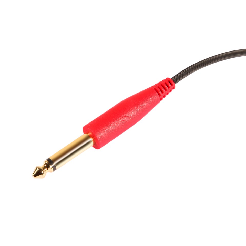 3pcs RCA Clip Cord For Tattoo Power Supply Machine Pen 1/4" Phono Plugs ...