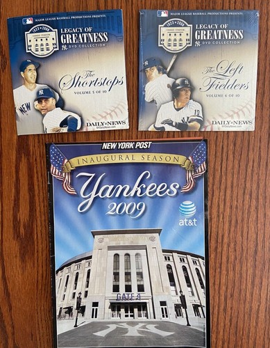 New York Daily News NY Yankees 2008 2 DVD's( Vol 5&6 ) & 2009 NY Post ...