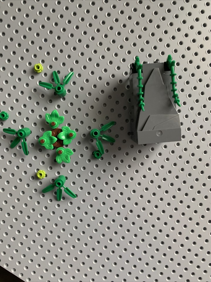 Lego MOC Rock Wall/Mountain with Bushs flowers and vines 25 pieces | eBay