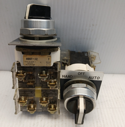 Lot of 2 Allen Bradley 800T-J2 Selector Switch 3 Position Maintained | eBay