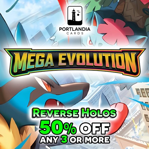 Pokemon - Mega Evolution - Reverse Holo Cards - Mega Evolution Singles ...