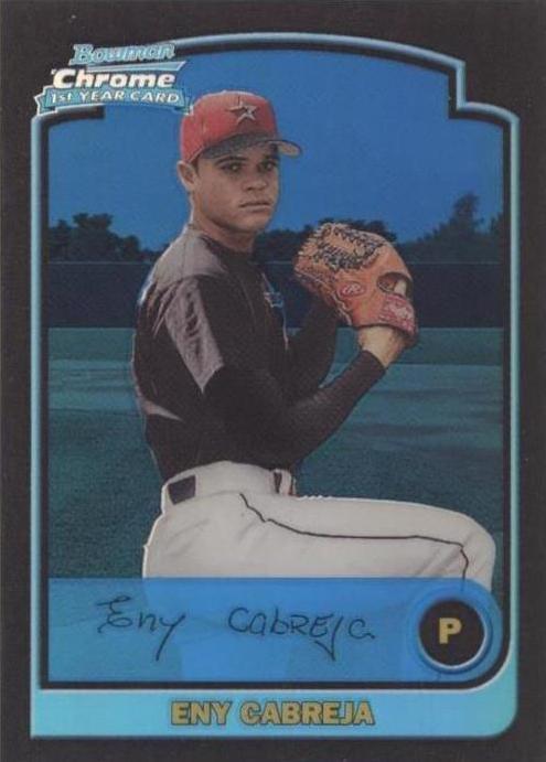 2003 Bowman Chrome - Wandy Rodriguez, Eny Cabreja #190 Blue Refractor ...