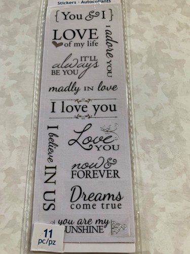 MOMENTA STICKERS LOVE MESSAGES LOVE PHRASES 11PCS | eBay