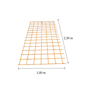 (24,27 €/m²) 6 Stück à 1,00x2,30m Stahlmatte Betonstahl Matte Baustahl ...