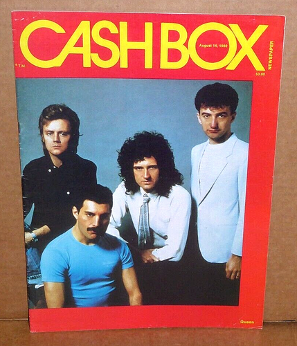 QUEEN cover CASH BOX magazine August, 14 1982 (no mailing label ...