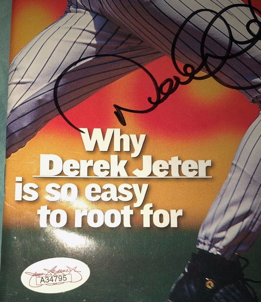 Derek Jeter Autographed Sport Illustrated Magazine | eBay
