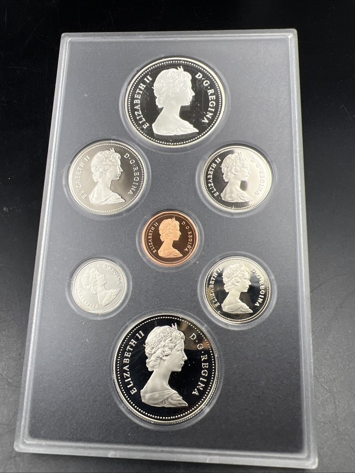 1982 Canada Double Dollar Proof Set Gem Uncirculated Coins no Box or ...
