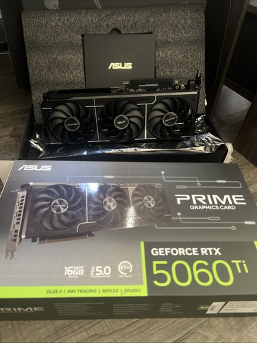 ASUS NVIDIA GeForce RTX 5060 Ti Prime Triple Fan 16GB GDDR7 PCIe 5 ...