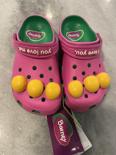 NWT Crocs Barney the Dinosaur Kids Size C13 Limited Edition Classic ...