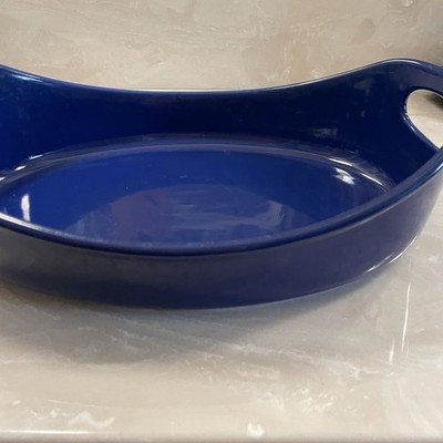 Rachel Ray 1.5 Qt Cobalt Blue Bakeware Casserole Dish With Handles | eBay