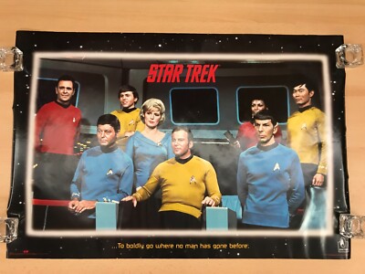 1995 Star Trek Original Cast Poster #24-775 - 24" x 36" - NOS | eBay