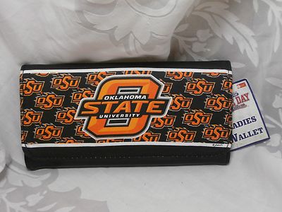 OKLAHOMA COWBOYS STATE UNIVERSITY LADIES COLLEGIATE WALLET BLACK ...