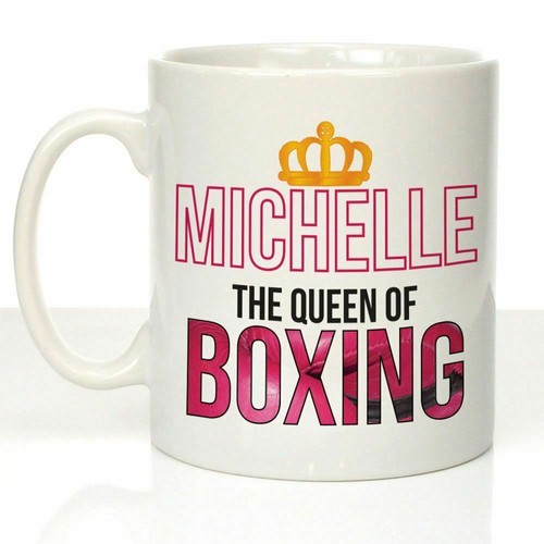 Personalised the Queen of Boxing Mug Boxer Gift Ideas Sports Themed ...