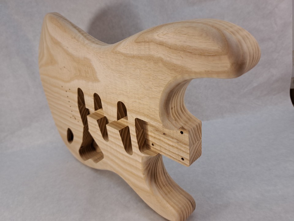 Ash SSS Hardtail guitar body - fits Fender Strat Stratocaster necks ...