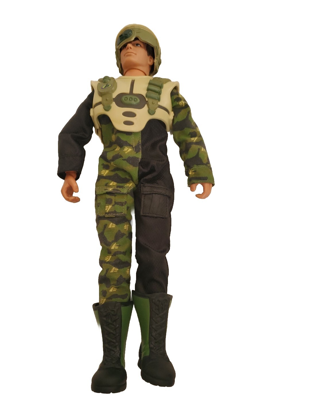 Mattel 1998 Secret Agent Max Steel 11" Action Figure camo jump suit ...