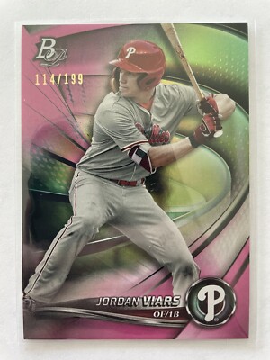Jordan Viars 2022 Bowman Platinum PINK Parallel Serial #d /199 Pre ...