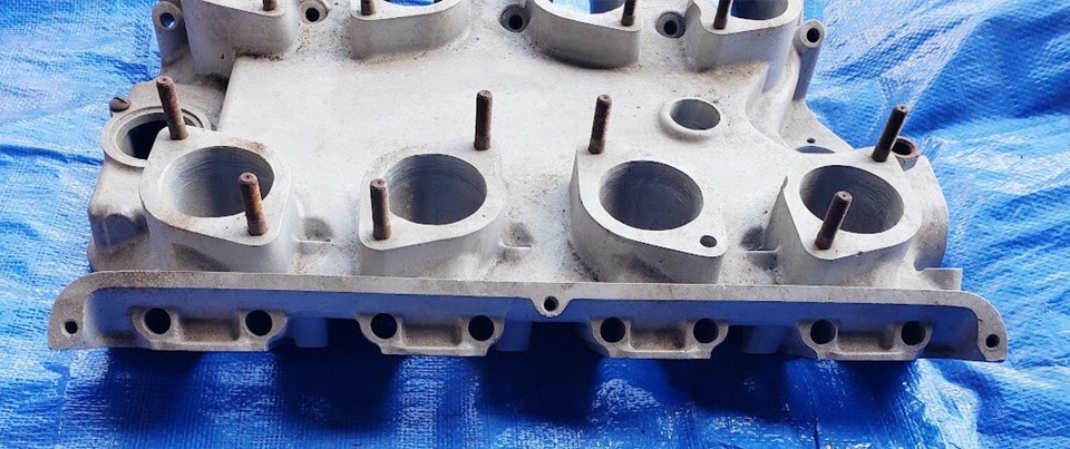 Used 427 Ford Weber Intake Highriser Heads. Good Working | eBay