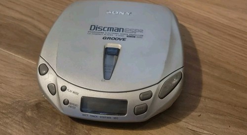 Sony D-E401 Silver Discman CD Player Walkman ESP2 Groove Tested & Works ...