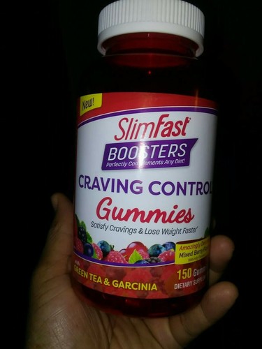 Slimfast Boosters Craving Control Gummies 150ct Mixed Berry Flavor for ...