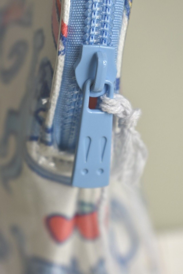 New Roller Rabbit Large New York Monkey Case Make Up Bag Pink Blue LIM ...