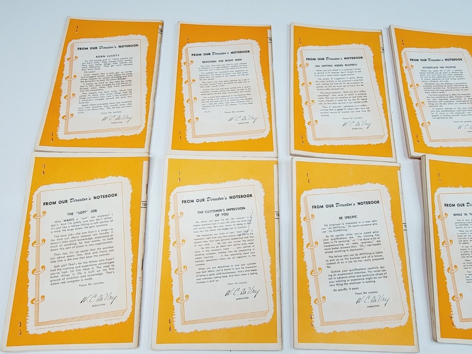 Vintage 1955 DeVry Technical Institute Electronics Course Books 20 ...