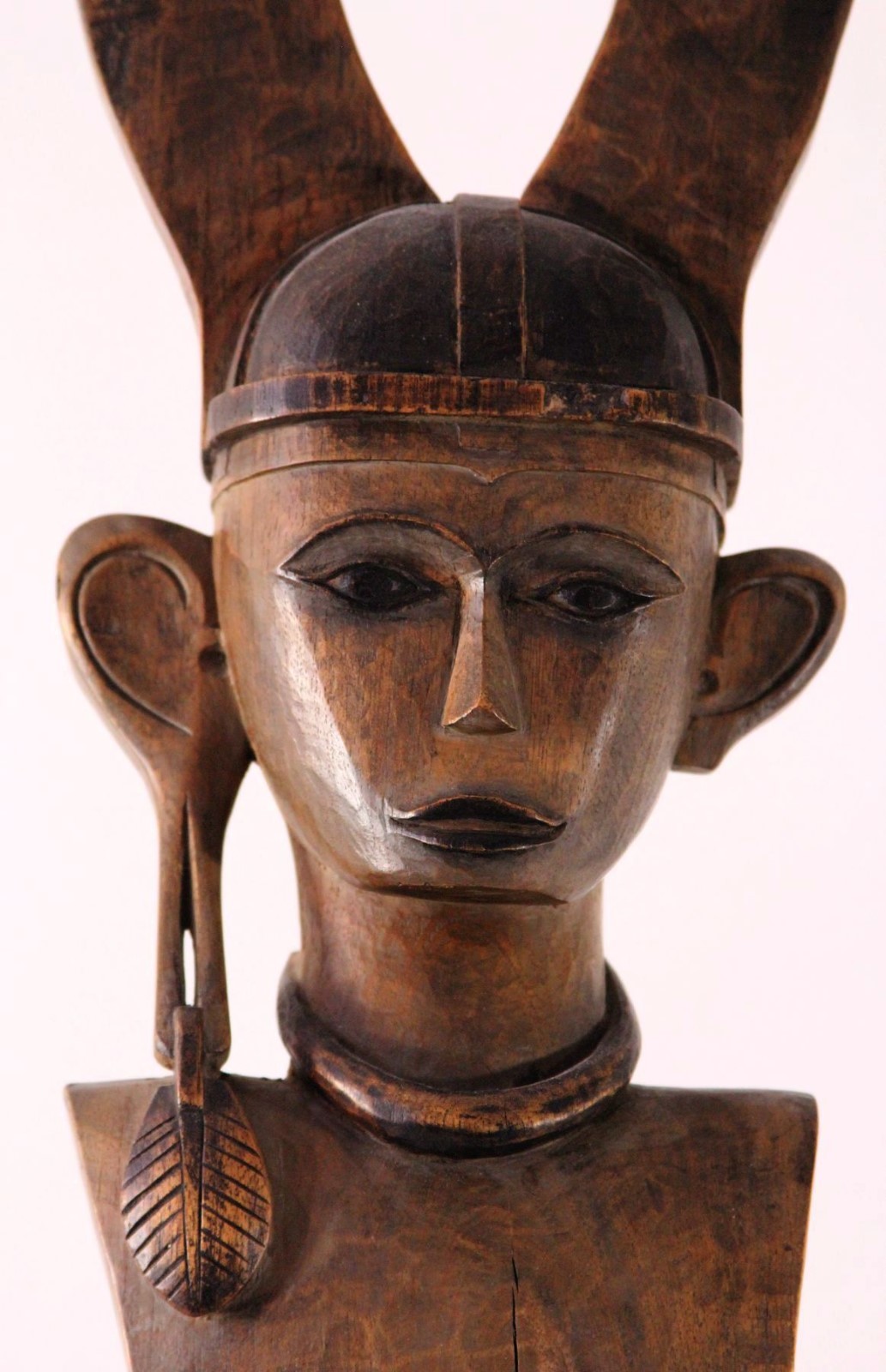 carved wooden Nias Ancestor Figure Adu Horö, Indonesia + provenance ...