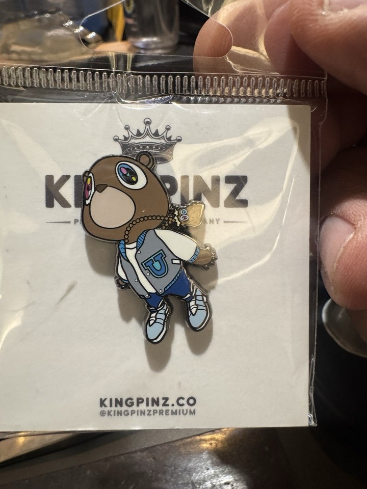 Kanye West Graduation Yeezy Bear Pin Diecut | eBay