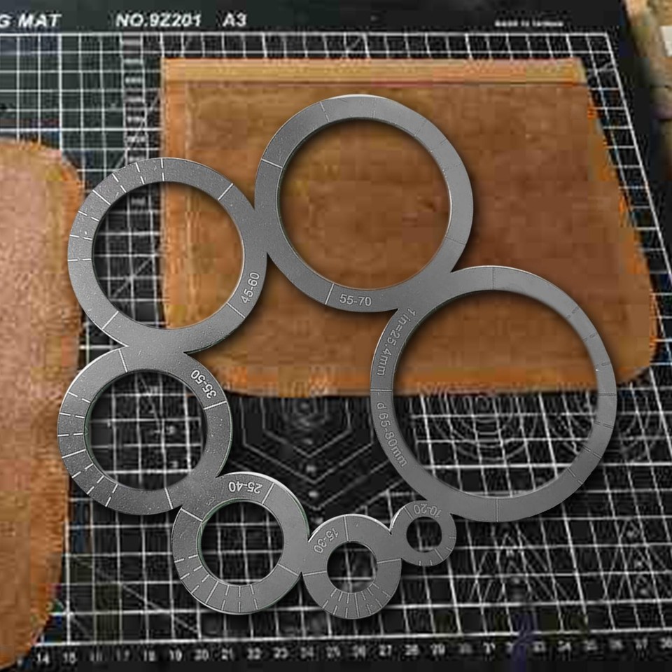 Leather Corner Cutting Ruler Round for Drafting Leather Craft DIY ...
