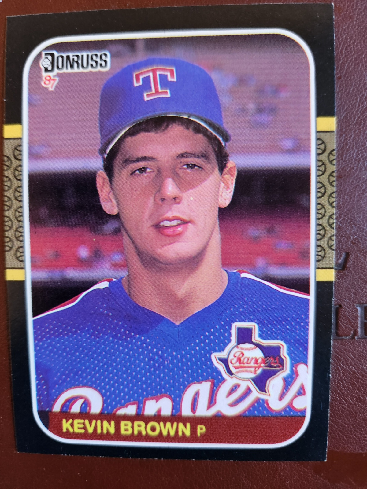 Kevin Brown Rookie Card (RC) - Texas Rangers - 1987 Donruss Baseball ...