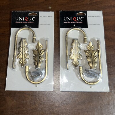 New 4 Unique Decorative Window Hardware: Holdback Arms for Curtains ...