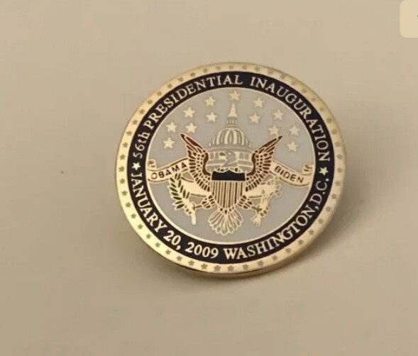 2 OBAMA COIN CHALLENGE w CLEAR CASE PRESIDENT USA FLAG GOLD EAGLE ...