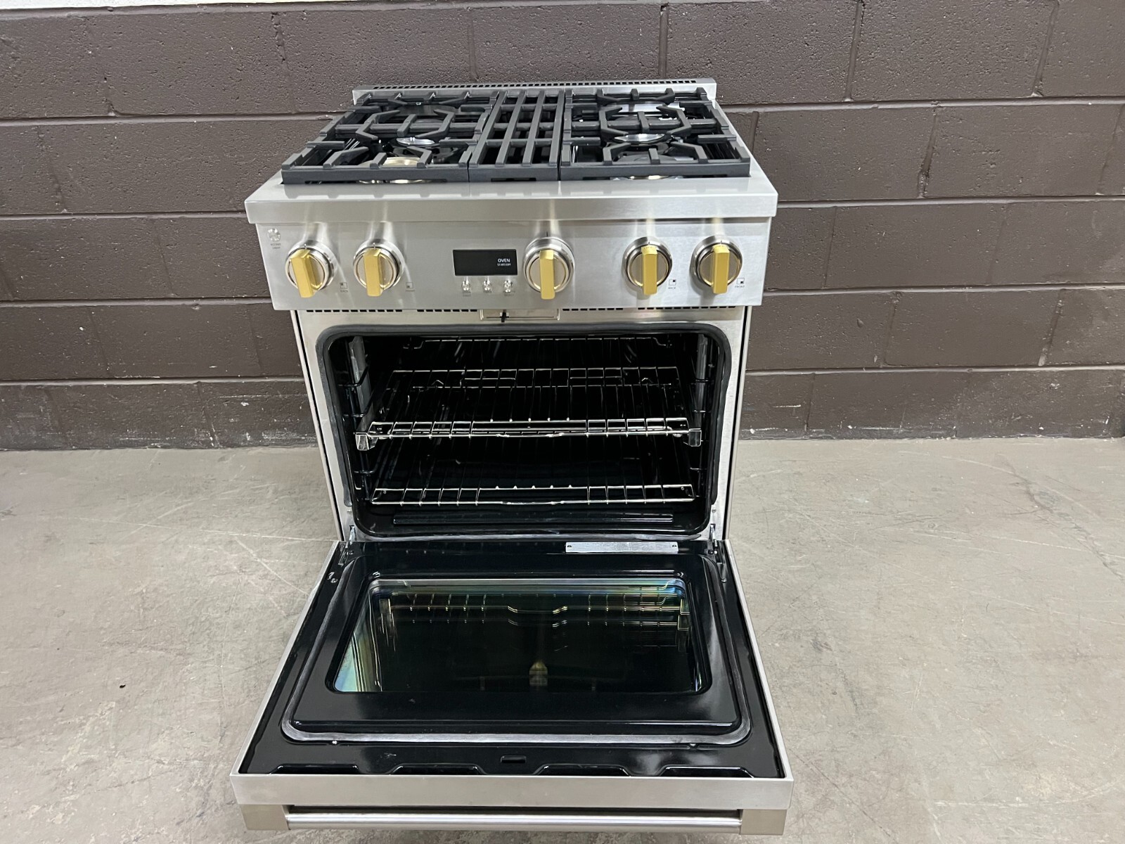 GE Monogram ZGP304NTSS - 30" Professional All Gas Range 4 Burners ...