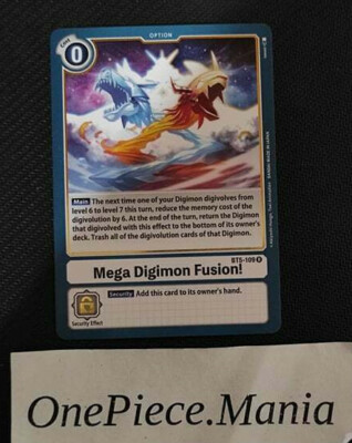 Digimon Mega Digimon Fusion BT5-109 | eBay