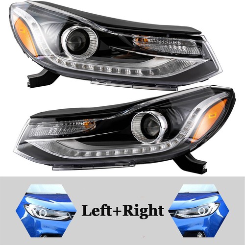 Pair Halogen LED DRL Headlights Assembly Set For 2017-2022 Chevy Trax ...
