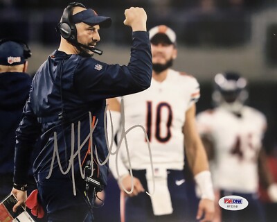 Matt Nagy Signed Autographed Chicago Bears 8x10 Photo Super Bowl Psa ...