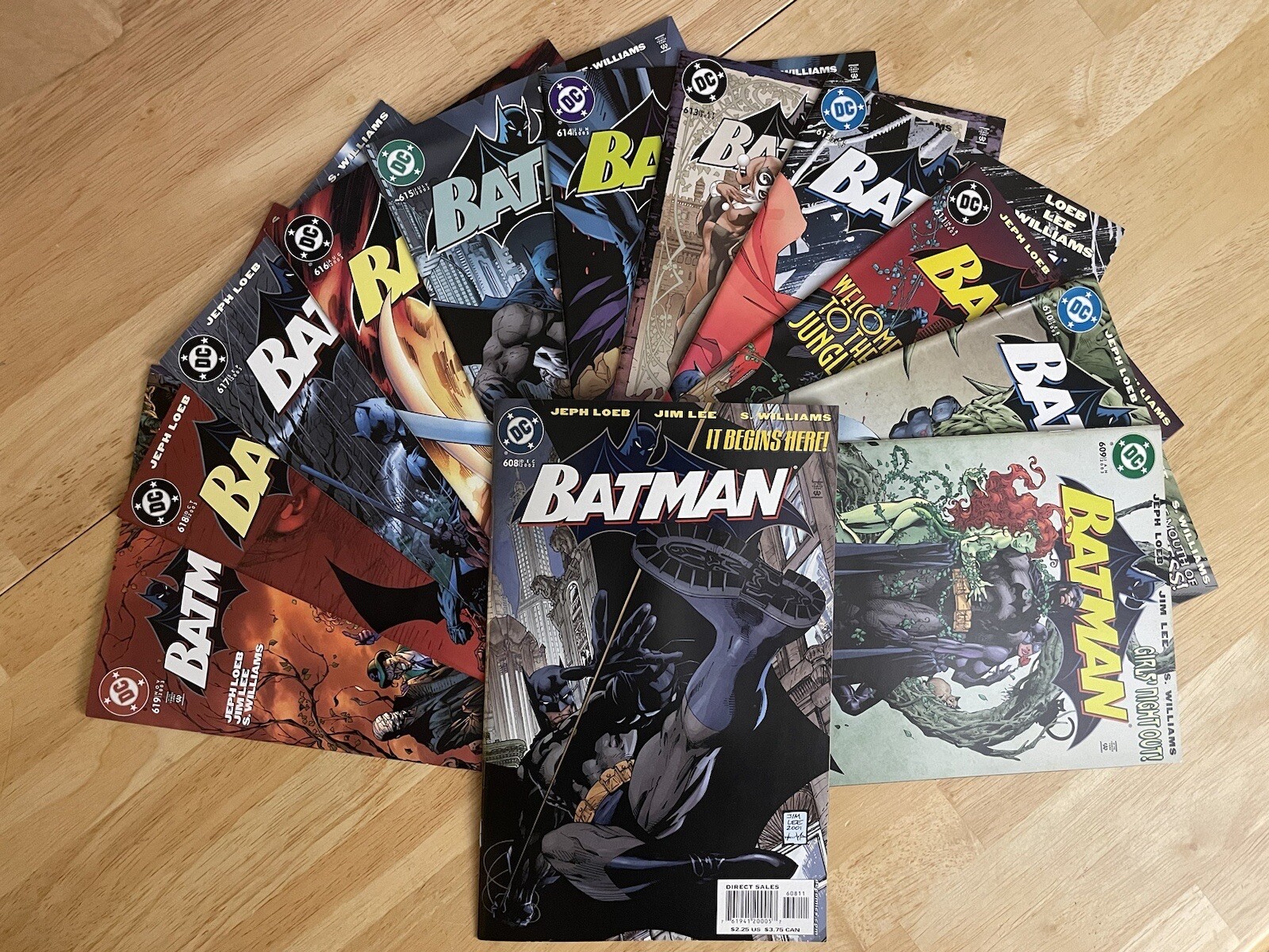 Batman #608-619 Variant Complete Hush Set 2002 DC Comics Jim Lee Loeb ...