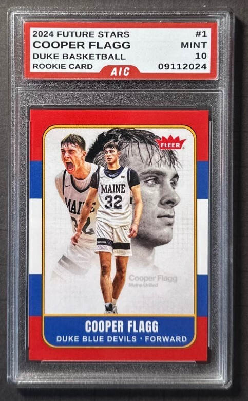 2024 Cooper Flagg Future Stars NCAA Rookie Card Duke Blue Devils MINT ...