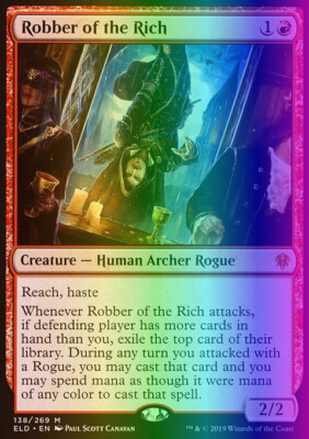 MTG Magic the Gathering Robber of the Rich (138/533) Throne of Eldraine ...