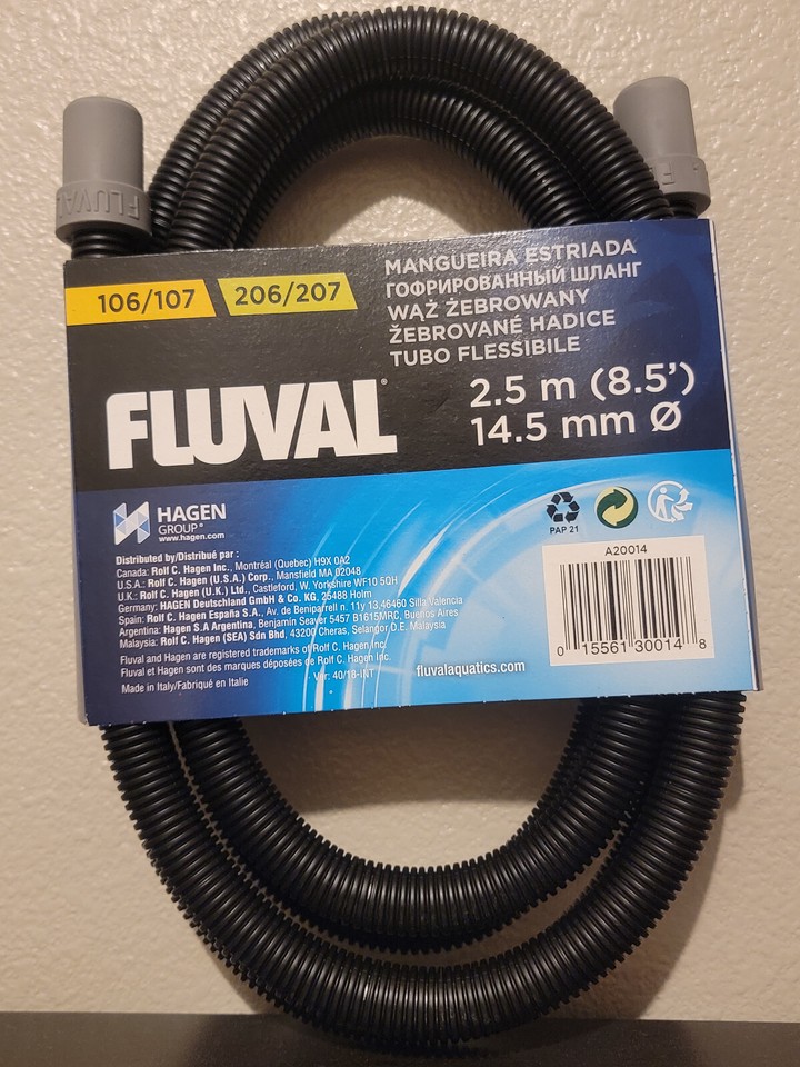 Fluval 106/107 206/207 Ribbed Hosing For Fish Tank Aquarium Canister ...