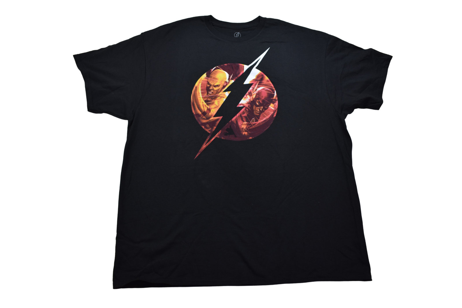 DC Comics The Flash Mens Flash Family Logo Black Tee T-Shirt New 2XL | eBay